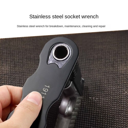 Black Steel Sports Spanner for 1911 Barrel Bushing Wrench Cleaning ...