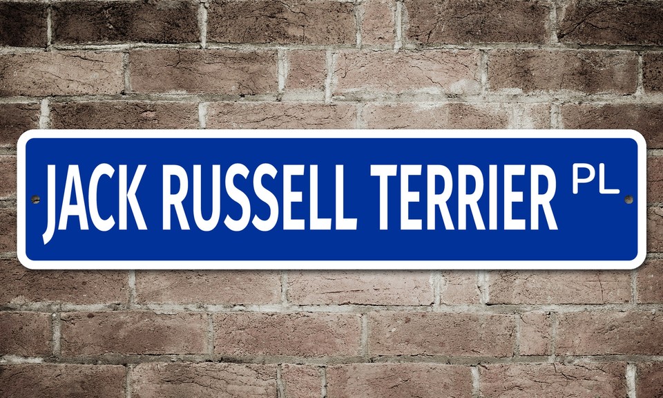 6363 SS Jack Russell Terrier 4" x 18" Novelty Street Sign Aluminum | eBay