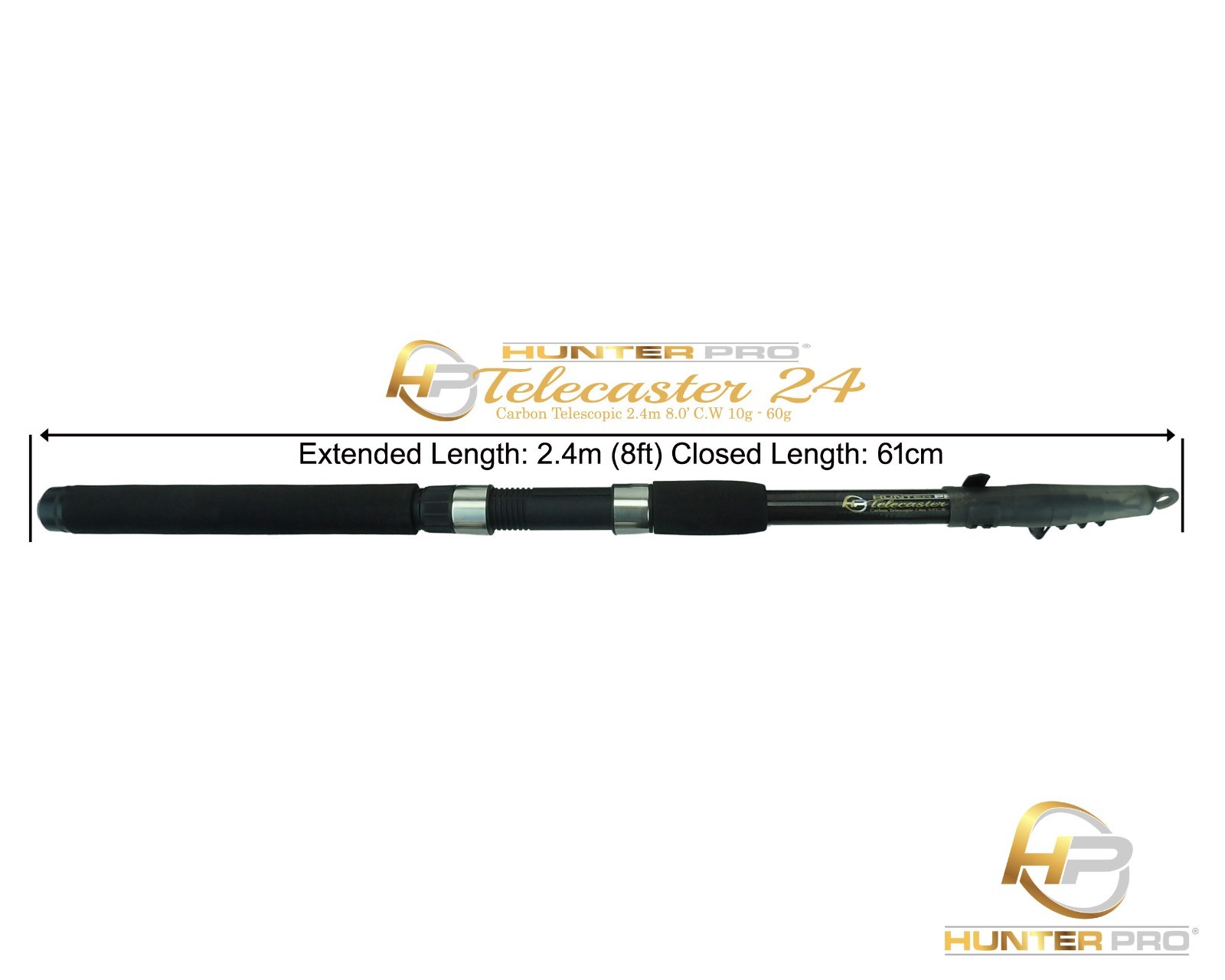 Telescopic 6ft 7ft 8ft 10ft Fishing Rod Carbon Travel Stalking Pike ...