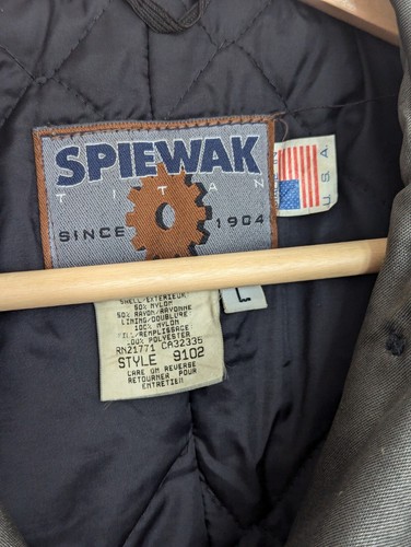 Vintage 90s Spiewak Reflective Peacoat Workwear Jacket US Naval Size L ...