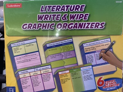 Lakeshore Literature Write & Wipe Graphic Organizers | eBay