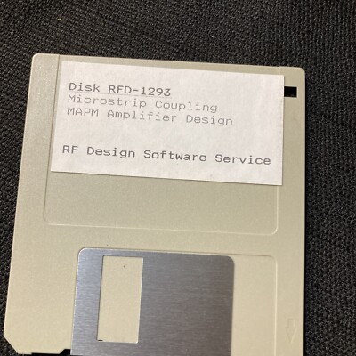 Vintage Computer Software Disk RFD-1293 MAPM Amplifier Design Floppy 3. ...