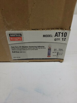 Simpson Strong-Tie AT10 9.6 oz Fast Cure All-Weather Anchoring Adhesive ...