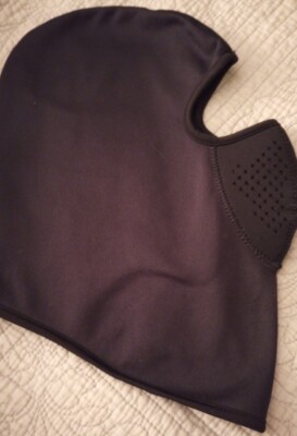POLARTEC BULA BLACK SKI FACE MASK BLACK FLEECE LINED BAKLAVA Size Small ...