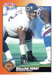 1991 Score Football Card #390 William Perry | eBay