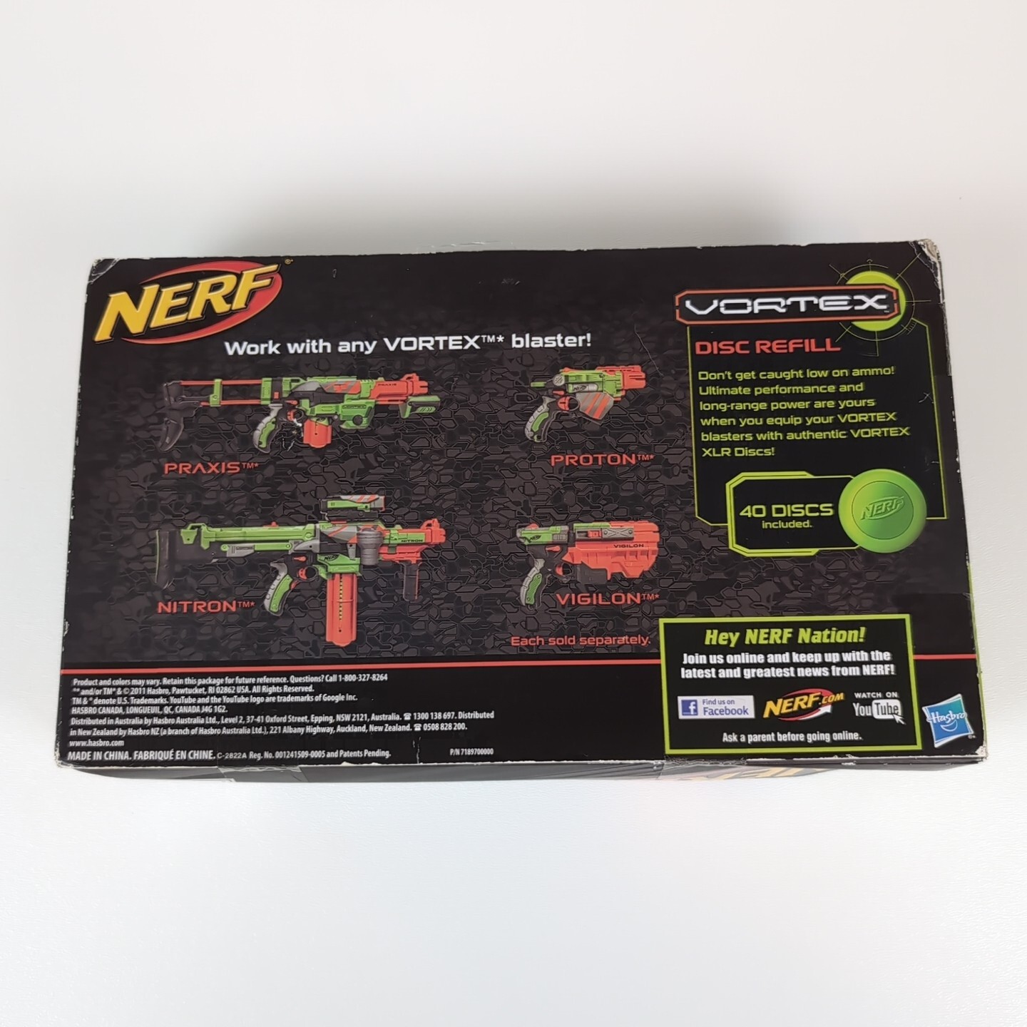 NERF Vortex 40 Disc Refill Orange 37948 for sale online | eBay