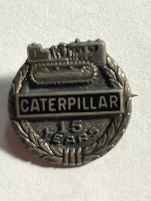 VTG Sterling Silver Employee Service Award Pin: CATERPILLAR Bulldozer ...