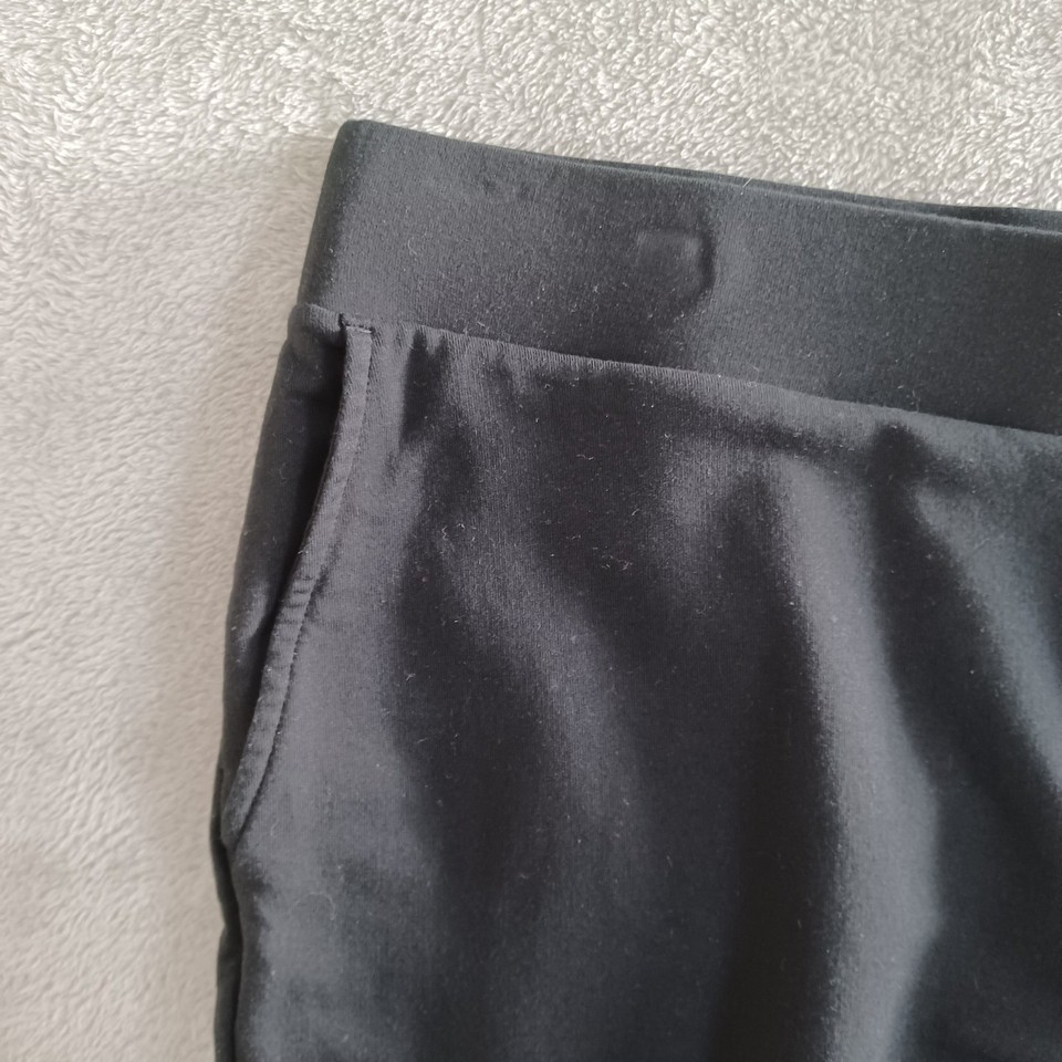 JJill 2X Pants Pure Affinity French Terry Slim Crop Black Stretch ...