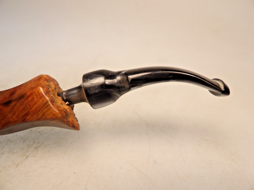 Ben Wade Deluxe Handmade in Denmark Freehand Straight Ring Grain Briar ...