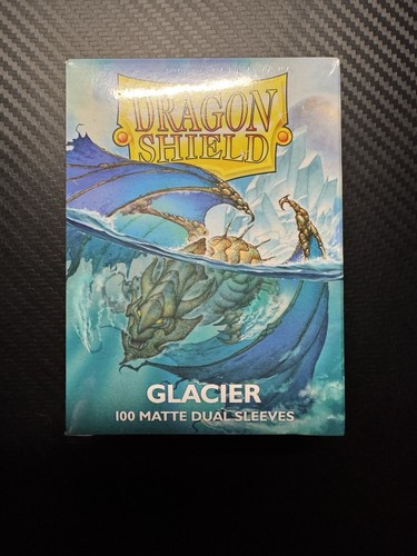 Matte Dual Glacier 100 ct Dragon Shield Sleeves Standard Size ...