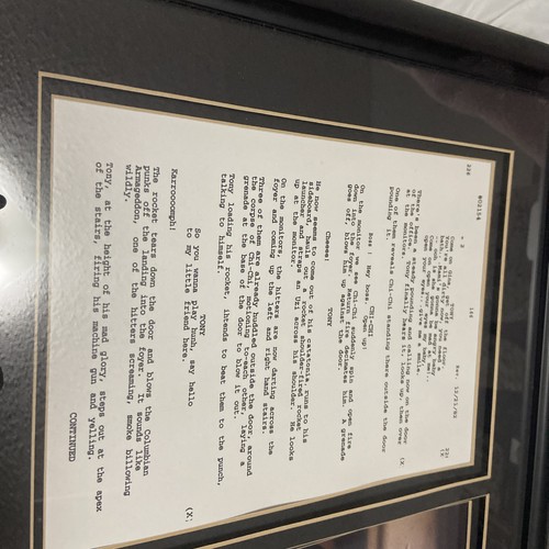 Al Pacino Unsigned Scarface Script Framed 17x32 | eBay