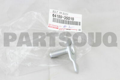 6418935010 Genuine Toyota BOLT, REAR BODY MOUNTING 64189-35010 | eBay