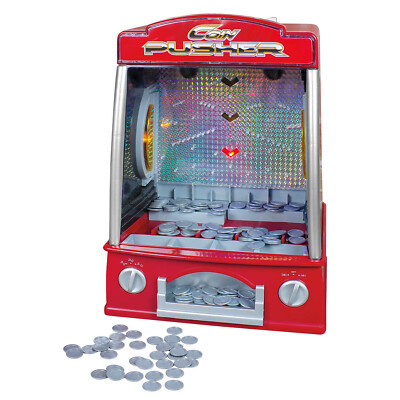 Mini Arcade Coin Penny Pusher Toy Retro Machine Reflex Skill Game ...