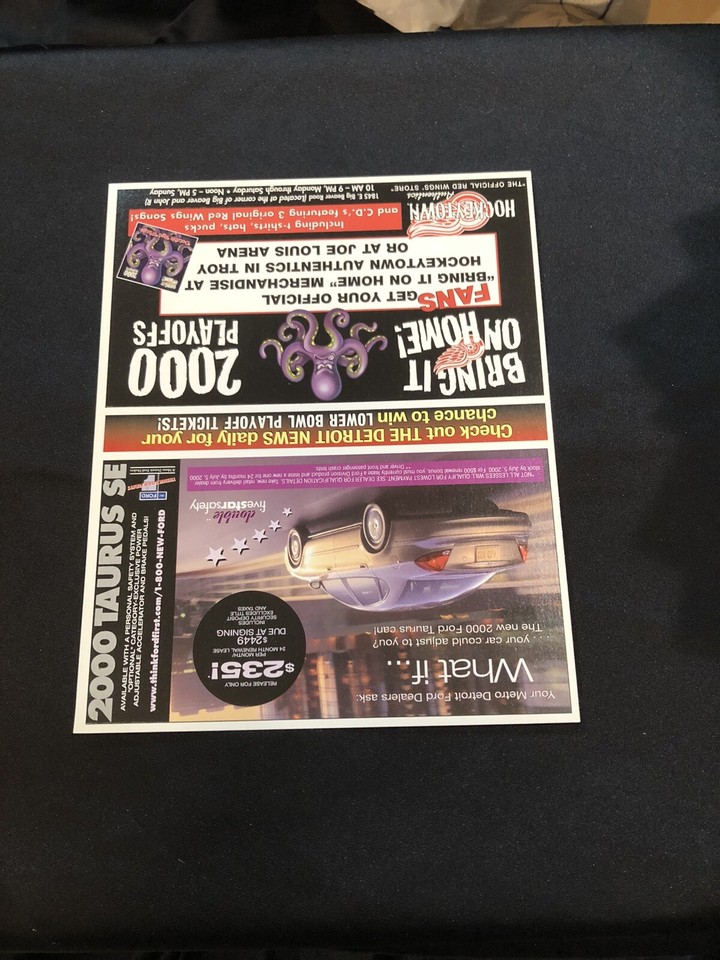 DETROIT RED WINGS OSGOOD VS ROY THE BRAWL 8x10 HOCKEY INSERT PHOTO ...