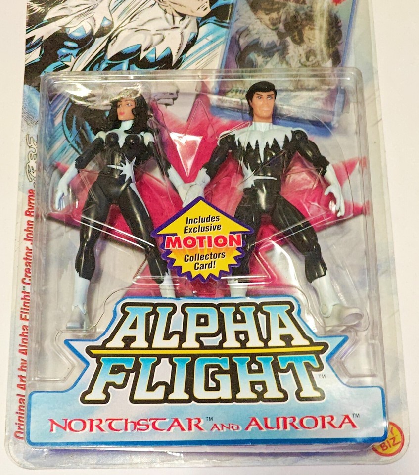 ALPHA FLIGHT: NORTHSTAR & AURORA 1999 Toy Biz Marvel Collector Editions ...