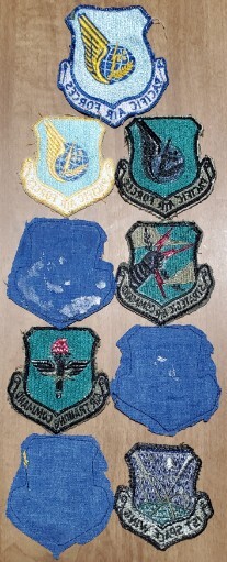 Lot Of 9 USAF Patches | Strategic Training Air Mobilty Pacific Command ...