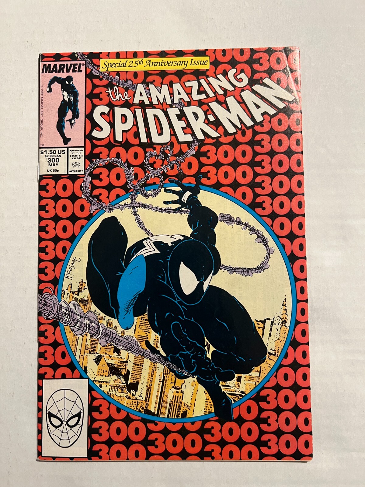 AMAZING SPIDER-MAN #300 1ST APPEARANC OF VENOM TODD MCFARLANE COVER AND ...