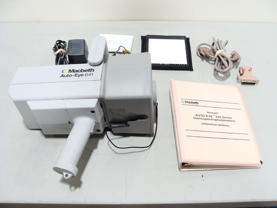 Gretag MacBeth X-Rite AUTO EYE 640 AE-641 Hand Held Spectrophotometer ...