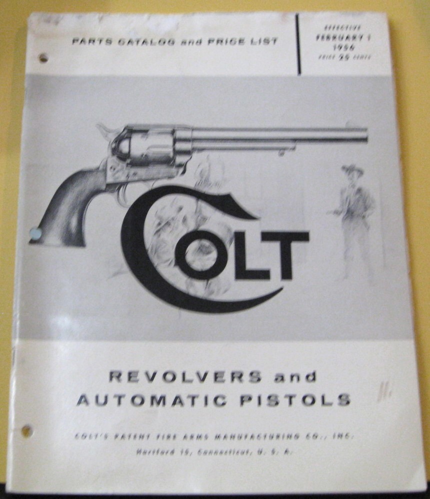 Vintage Colt Parts and Price List Catalog | Grelly USA