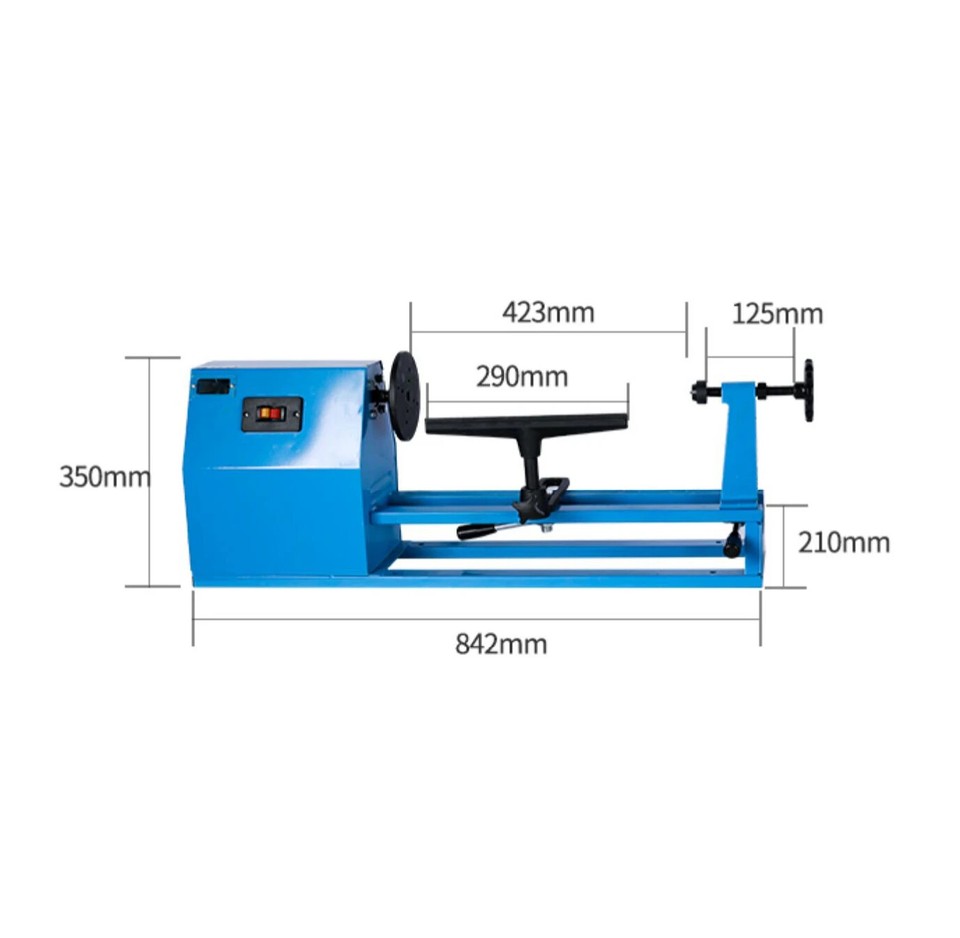 Wood Lathe Adjustable Speed Home Type Diy Wood Spinning Machine Can Be ...