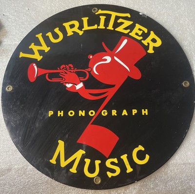 Brass Disc Wurlitzer Music USA Retro Vintage Size 12 In | eBay