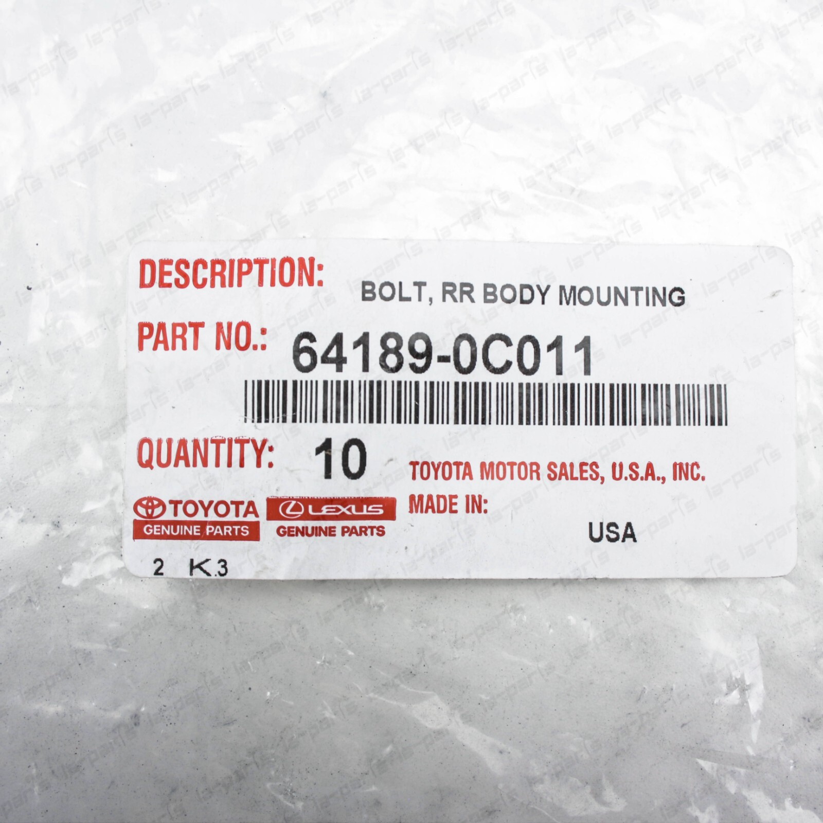 Genuine OEM 05-20 Tacoma 00-20 Tundra Truck Bed Floor Mounting Bolt ...