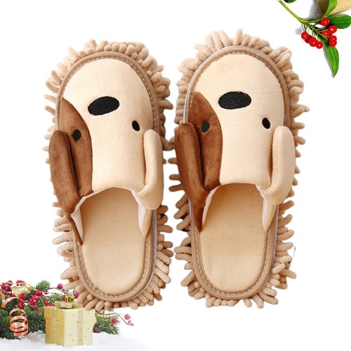 1 Pair Floor Mopping Slipper Wear Resistant Women Cartoon Cleaning ...