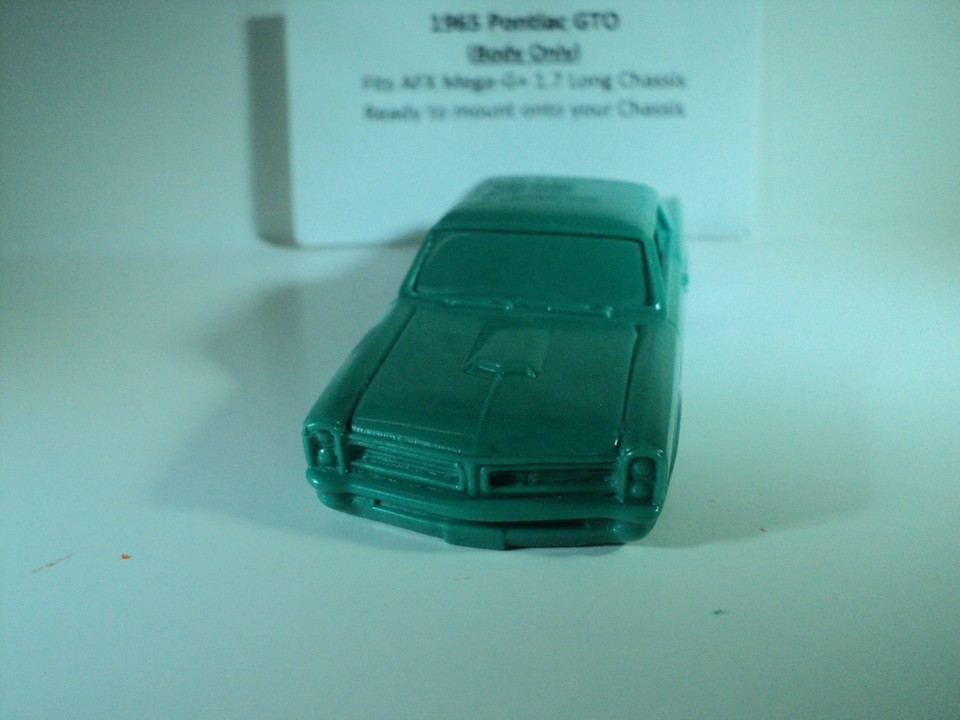 HO scale Slot Car Custom Resin body Teal 1965 Pontiac GTO Fits AFX Mega ...