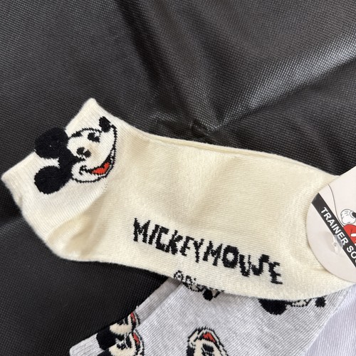 Disney's Mickey Mouse Trainer Socks 3 Pairs UK 2-5 Women Primark | eBay UK