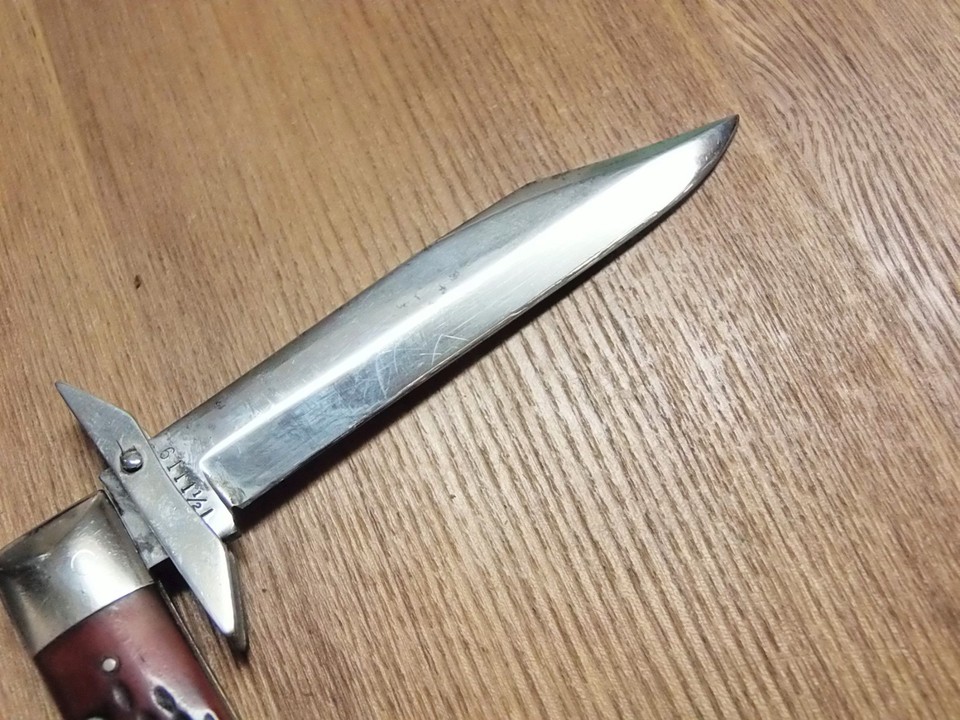 VINTAGE CASE XX 1970 10 DOT 6111 1/2 L RED BONE ( 1 PIN CRACK ) CHEETAH ...