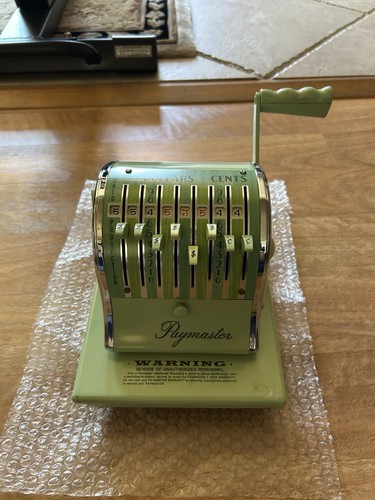 Paymaster Check Writer S 1000 Business Office Machine USA w Key Vintage ...