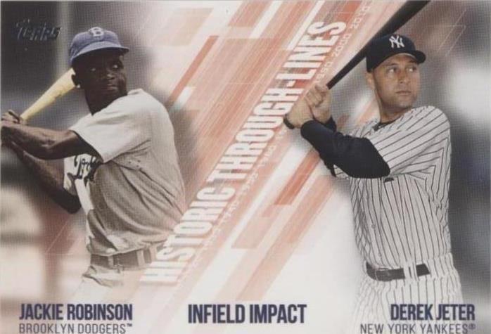 2019 Topps - Historic Through Lines Derek Jeter, Jackie Robinson #HTL ...