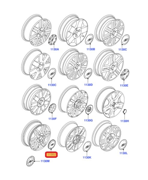 NEW GENUINE FORD FIESTA 2004-2012 ALLOY WHEEL CENTER CAP COVER 1PCS ...