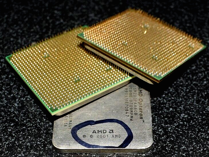 2oz DEAL 2001 CPU PINS AMD Intel processor GOLD SCRAP CHIP super-clean ...