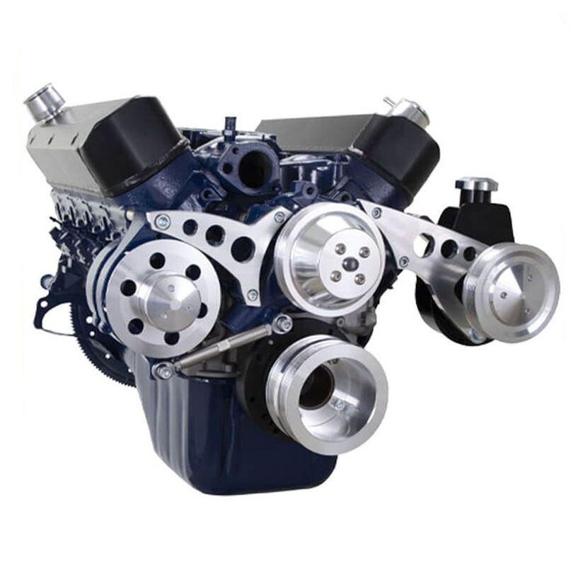 Small Block Ford Serpentine Pulley Conversion Kit 289 302 SBFL System ...
