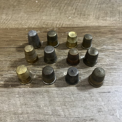 Vintage Metal/Brass Thimbles-Lot Of 12 | eBay