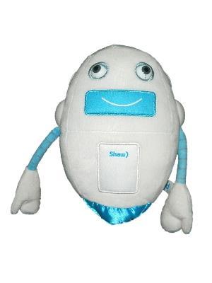 Stuffed Animal House Shaw Bud Plush 11" Canada Television Robot Mascot ...