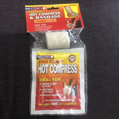 Rapid Care+ Instant Hot Compress & Bandage Combo Pack (Single Use ...
