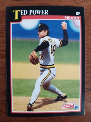 TED POWER PIRATES 1991 SCORE BASEBALL #255 | eBay