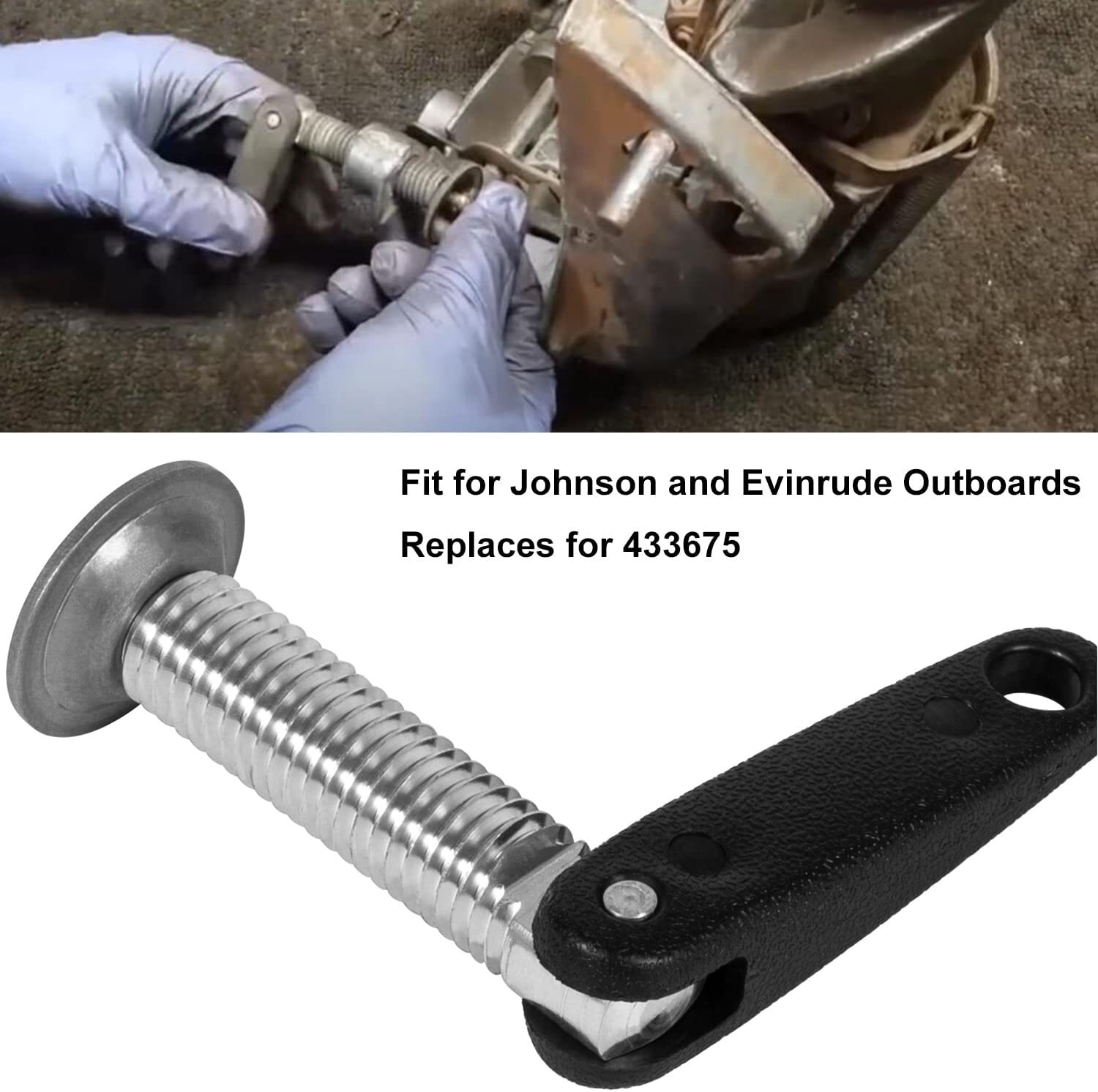 Boat Motor Handle Transom Clamp Screw Bolt Assy for Johnson Evinrude ...