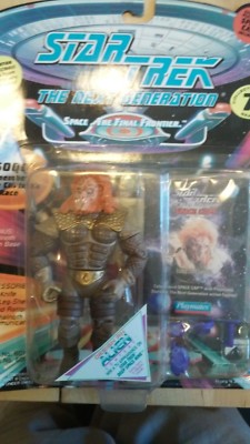 LOT! Trek: TNG 7th Season Esoqq Chalnoth Race Space Cap Pog Figure New ...
