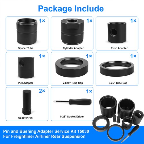 15030 Leaf Spring Pin & Bushing Adapter Service Kit Remover & Installer ...