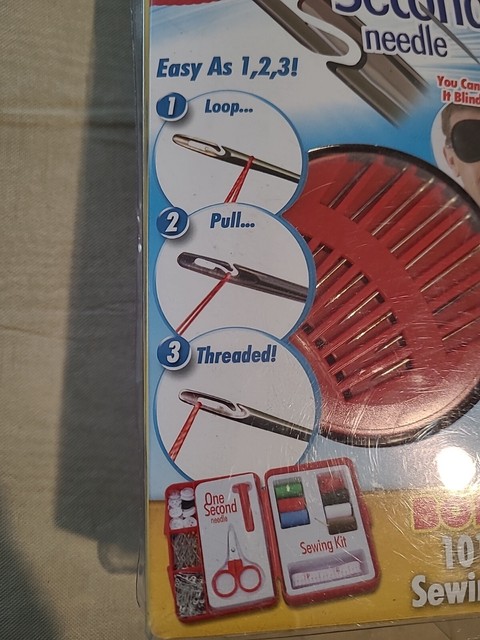 One Second Needle Threads Itself Seen TV 8 Needles Bonus 101 Sewing PC ...