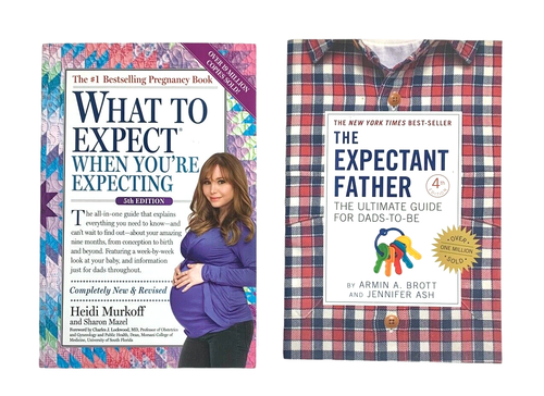 NEW Pregnancy/Baby books Lot/2 What to Expect When Expecting, Expectant ...