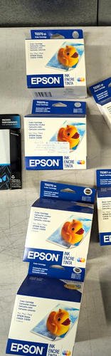 lot of 4 Epson T037020 Tricolor Ink Cartridge T0370 Stylus C42UX/C42SX ...