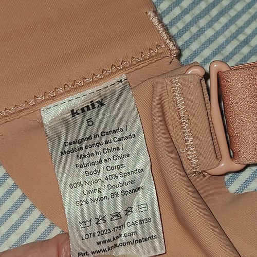 Knix Evolution V-Neck Wireless Seamless Padded Adjustable Bra 32 C Pink ...