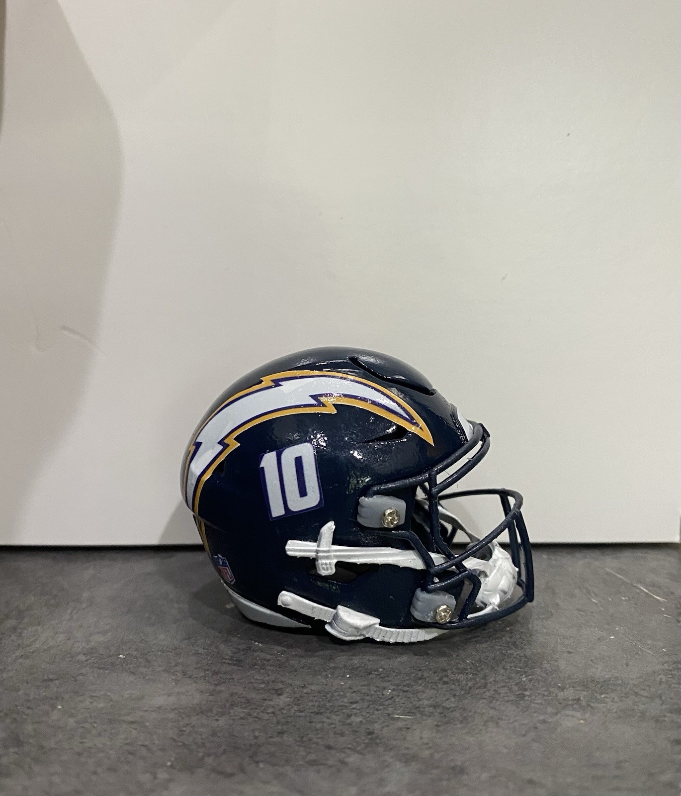 NEW ALTERNATE Los Angeles Chargers Custom Speedflex Pocket Pro Helmet ...