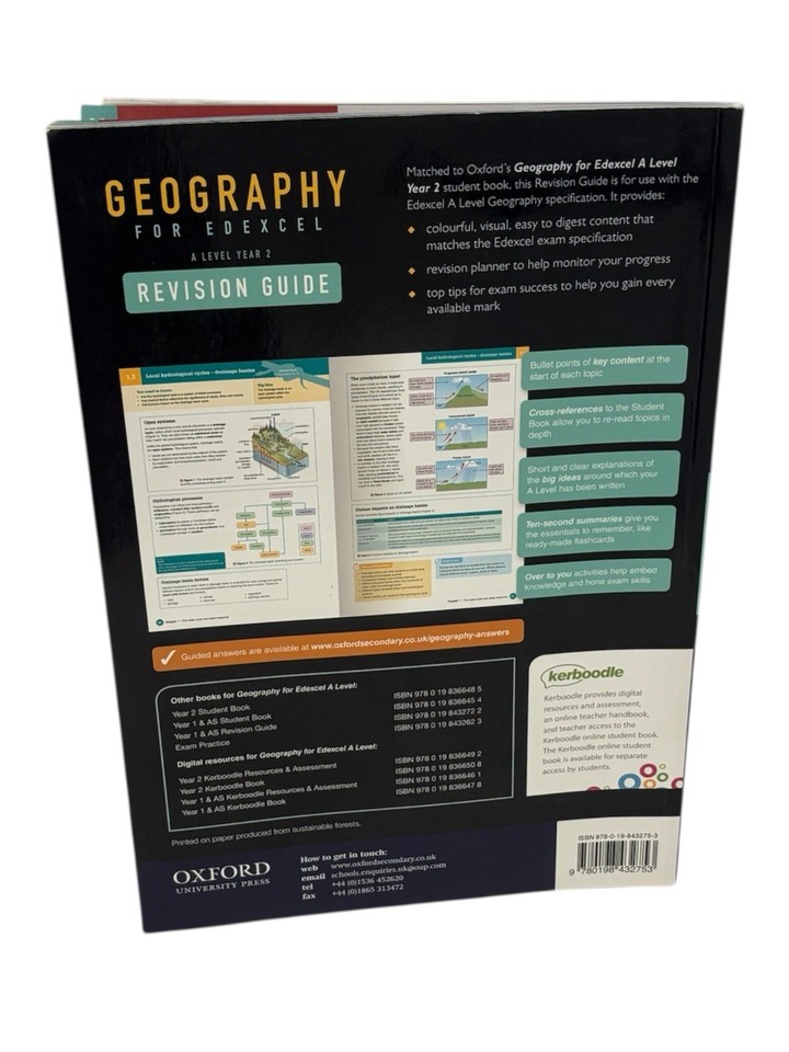 Edexcel A Level Geography Year 2 Revision Guide Bob Digby Latest ...