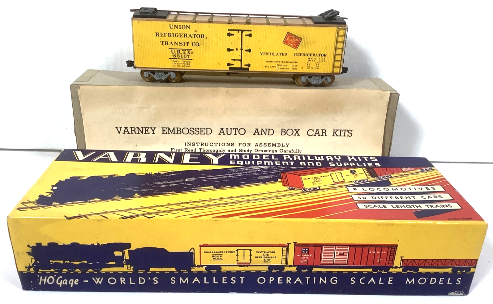 Varney HO Scale Kit R-15 Refrigerator Car Milwaukee Wood assembled 1941 ...