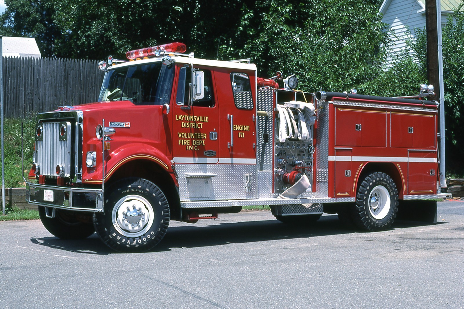 35MM Fire Apparatus Slide Laytonsville MD Fire Department Autocar ...